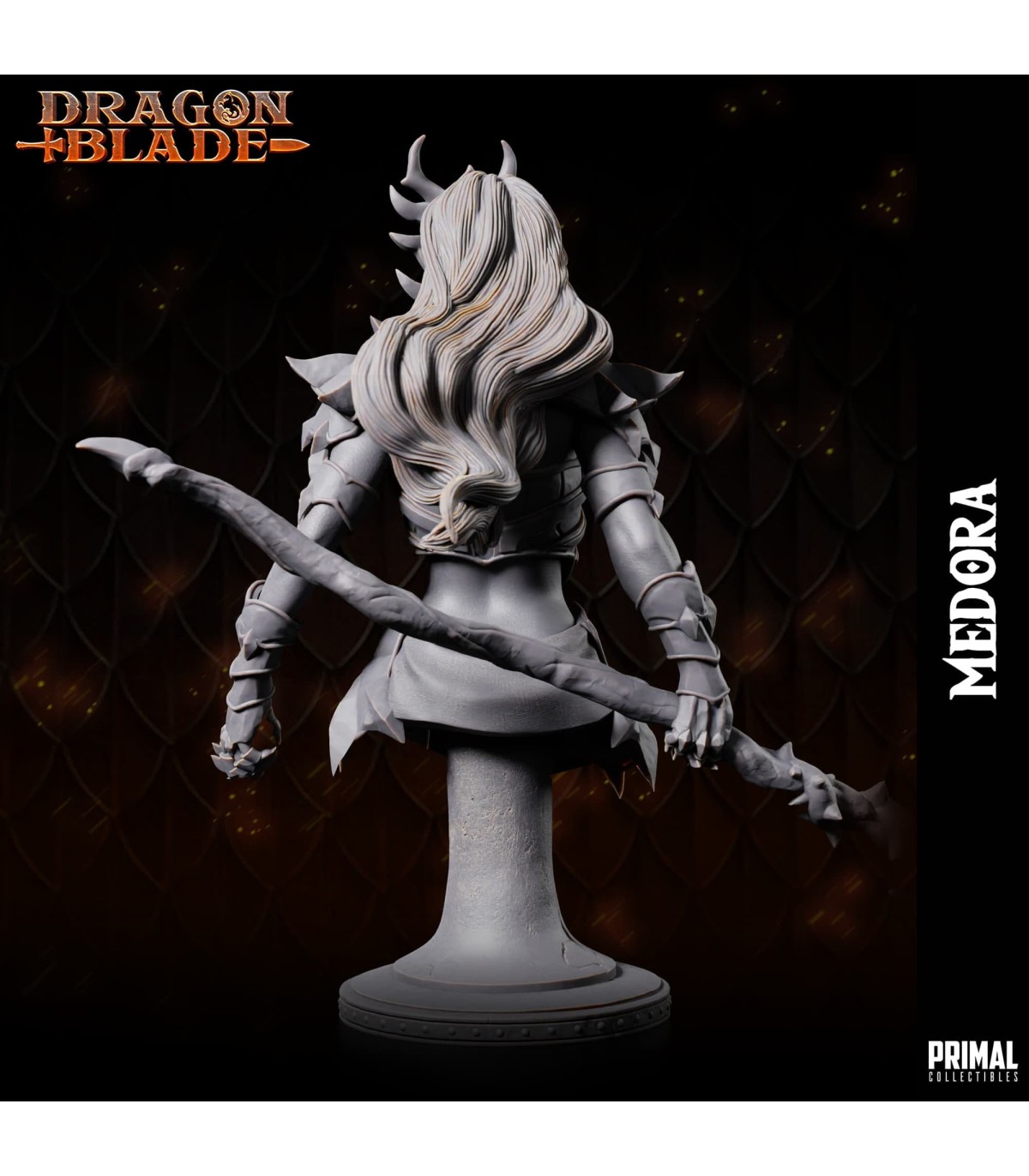 Dark Queen Dragon Medora, Human Queen Bust
