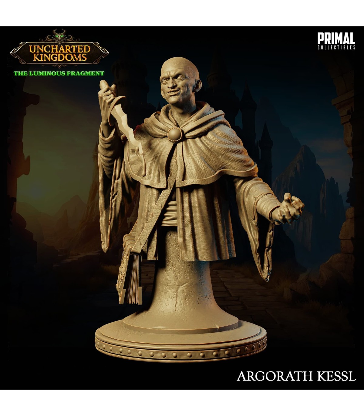 Evil Wizard Argorath, Human Wizard Bust