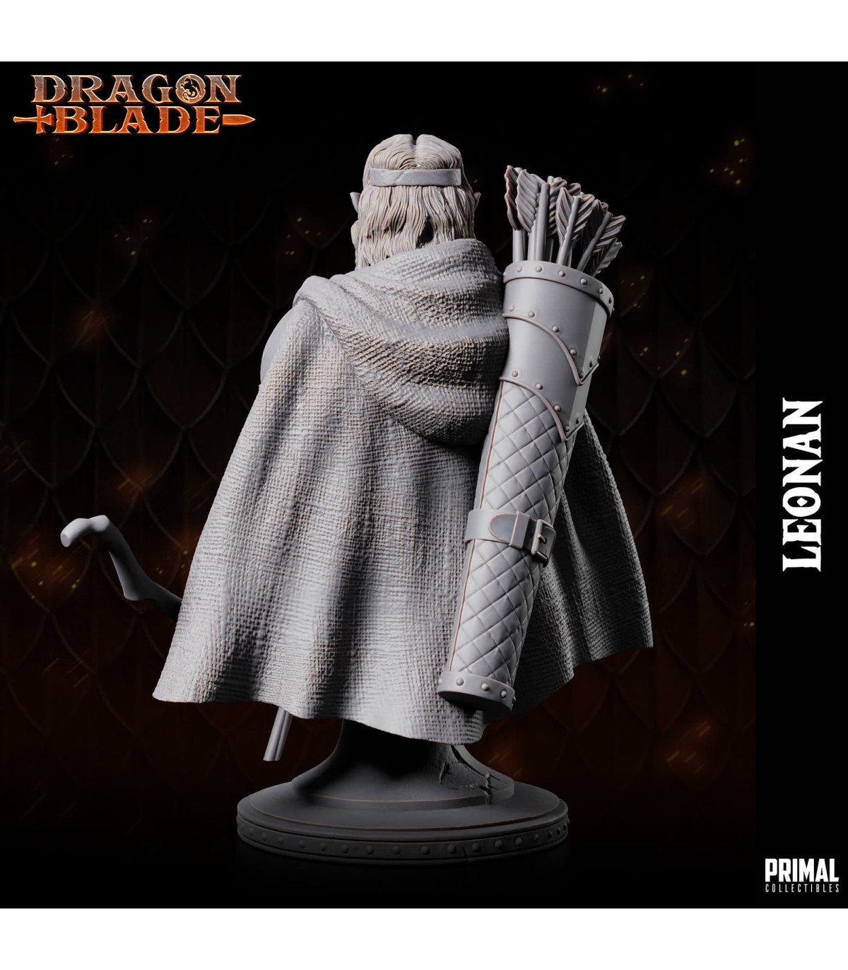 Leonan Half Elf, Elf Warrior Bust